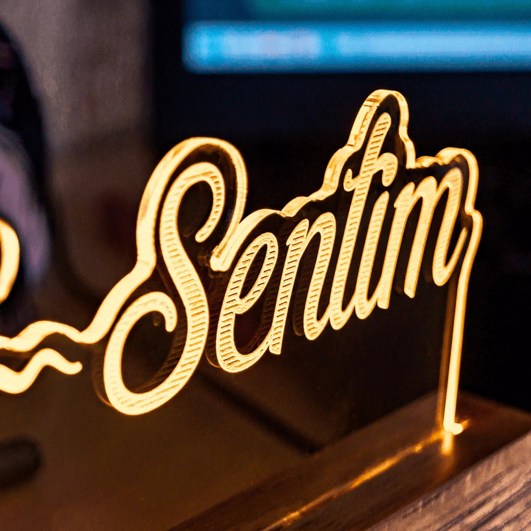 Luminária Logo de Empresa Personalizada - Brinde Corporativo – Sentim