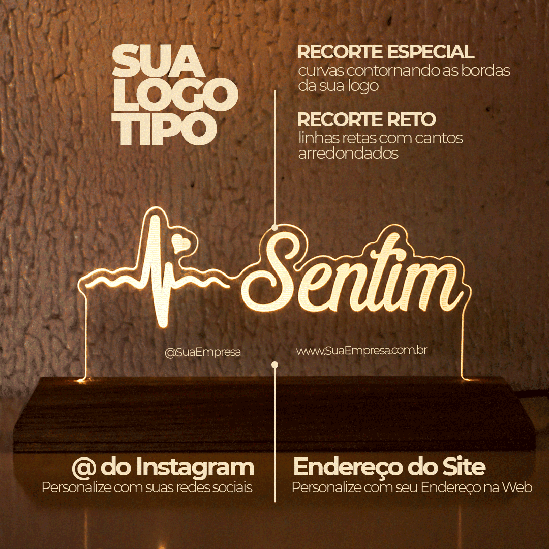 Luminária Personalizada Com Logotipo – Sentim